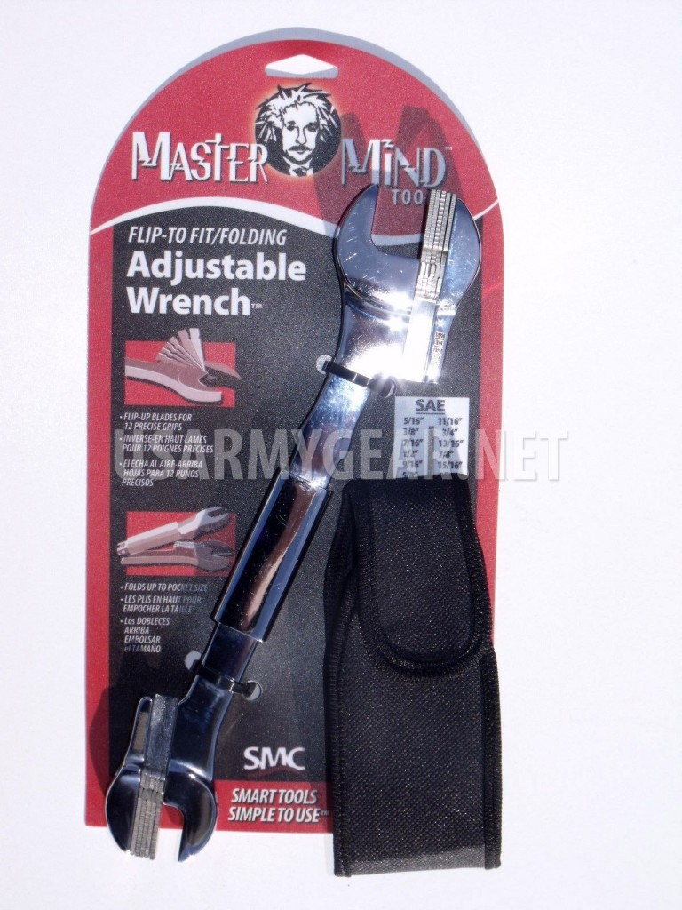 Flip to Fit Folding Adjustable Imperial Wrench Survival Gear, Emergency ...