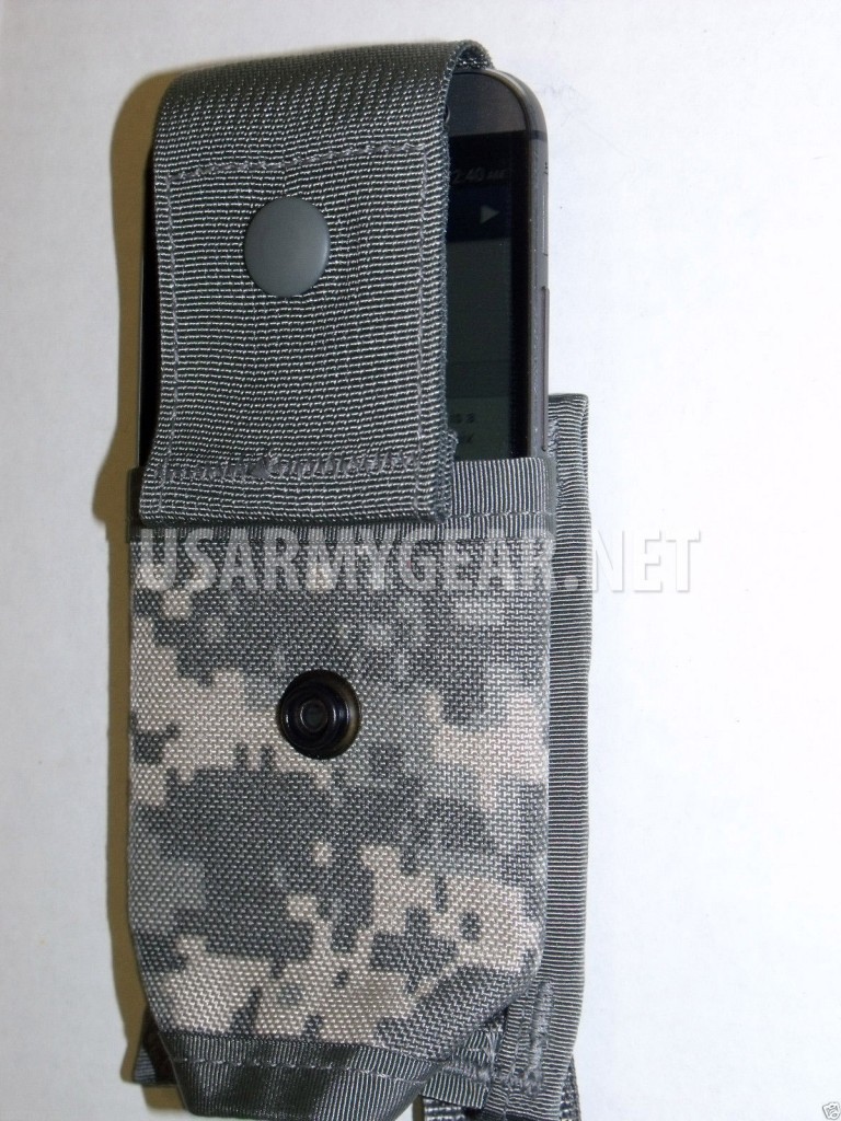 NEW MOLLE II 40MM High Explosive ACU Single Pouch + 2 US Velcro Flag ...