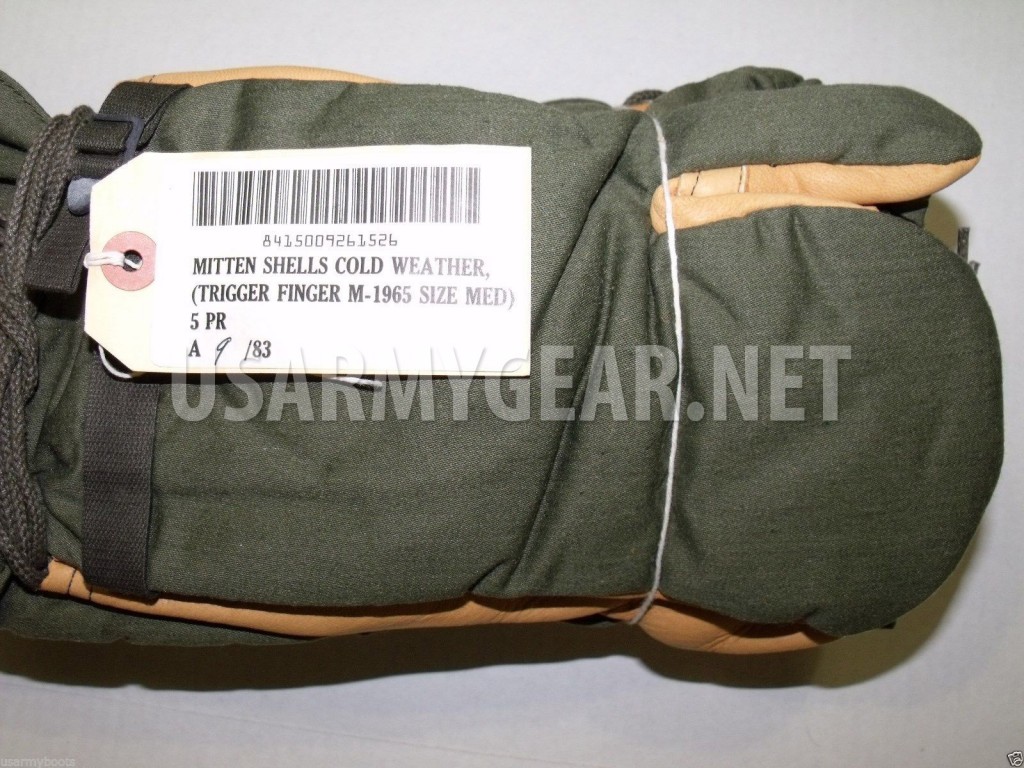 Cold Weather Military Trigger Finger Hunting Gloves, Mittens, Large ...