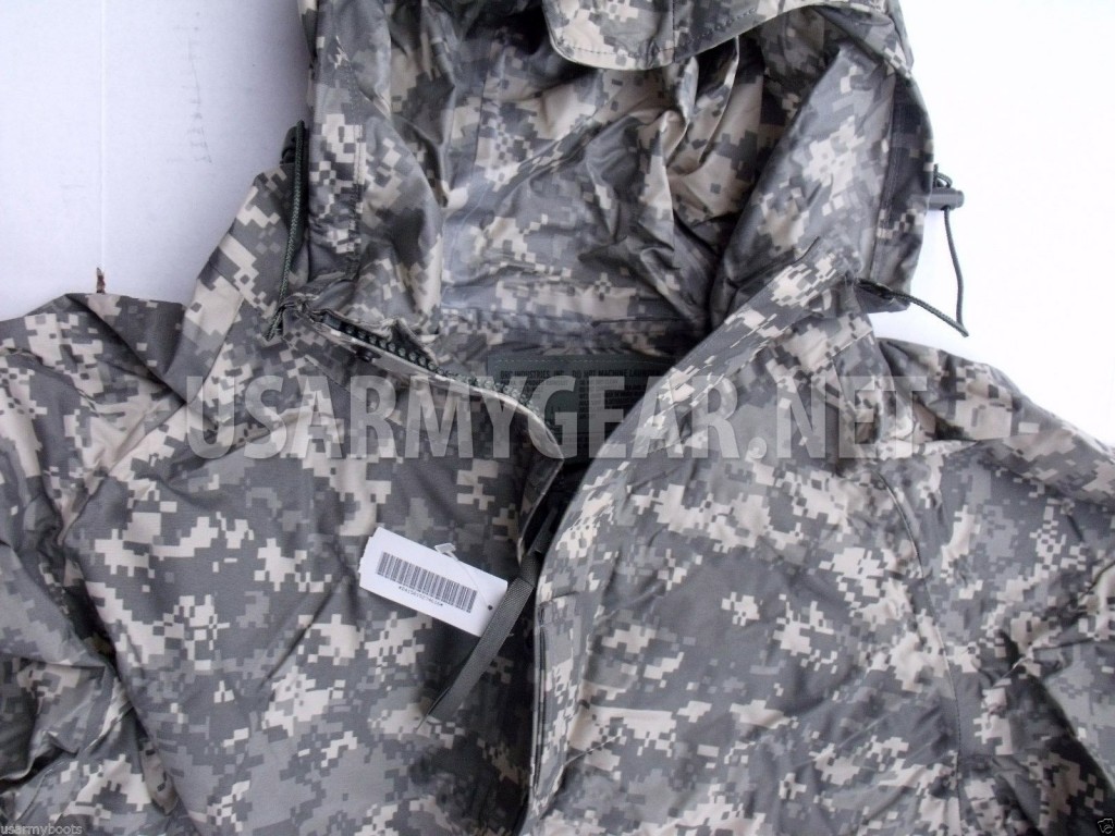 New ORC US Army Improved ACU Rainsuit, Wet Weather Rain Jacket, Parka ...