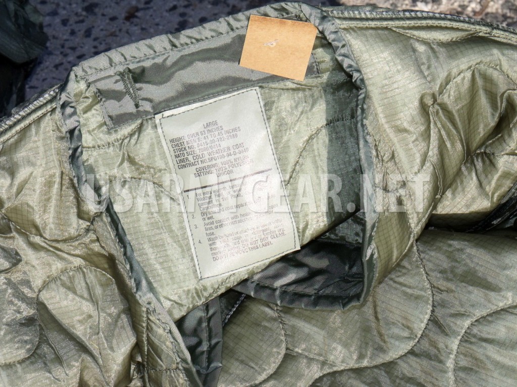 US Army Military M-65 Field Jacket Quilted Coat Liner M, L, XL, XXL ...