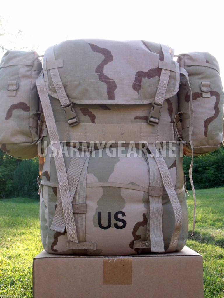 Desert MOLLE 27 pcs. Rifleman Set, Rucksack, FLC, Canteen, Assault Pack ...