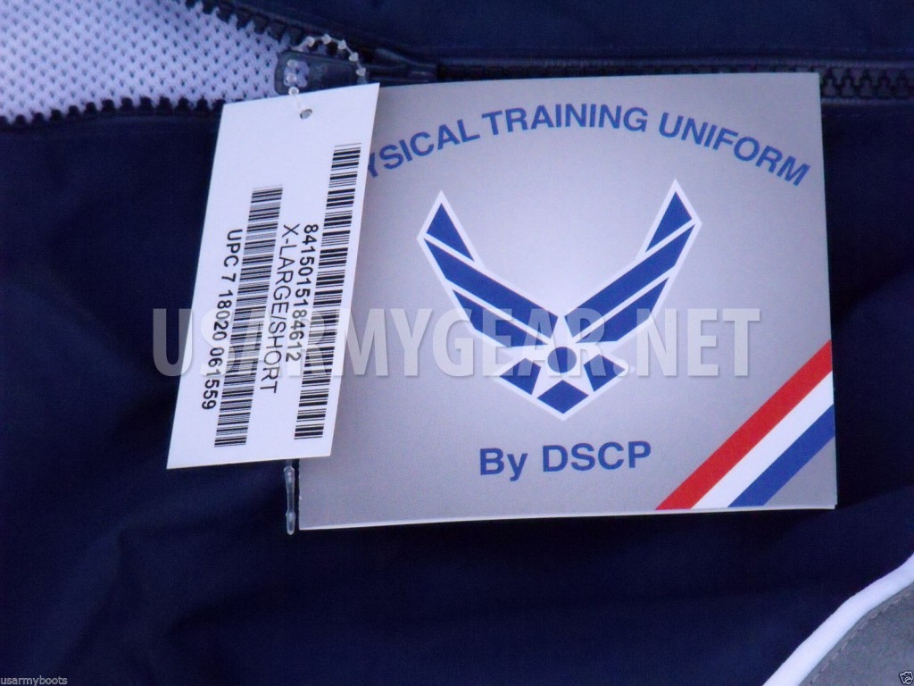 USAF Air Force PT Jacket, Workout Jogging Uniform, Windbreaker Rain ...