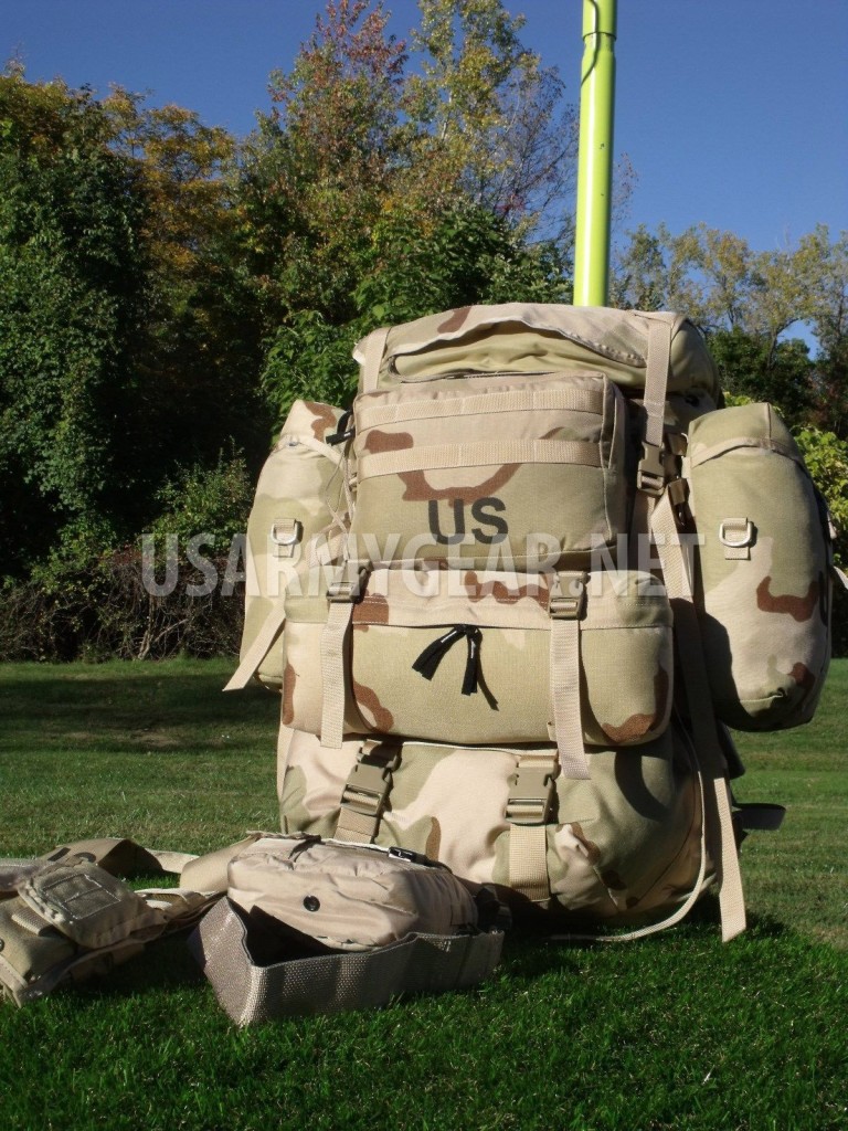 Desert MOLLE 27 pcs. Rifleman Set, Rucksack, FLC, Canteen, Assault Pack ...