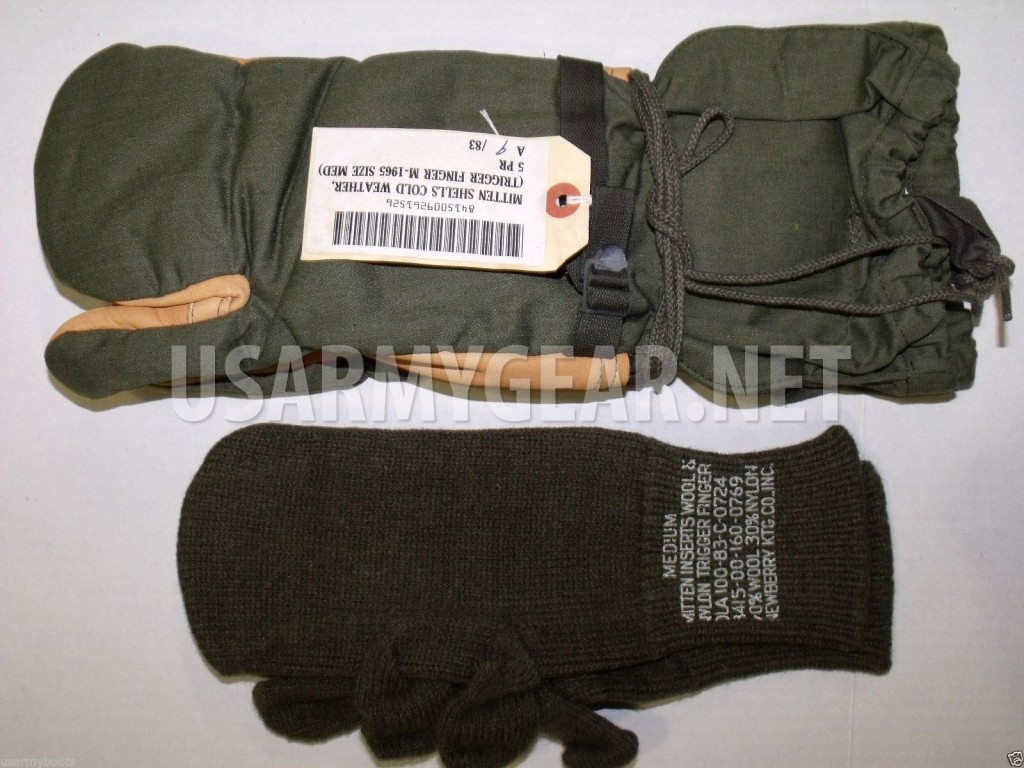 Cold Weather Military Trigger Finger Hunting Gloves, Mittens, Medium ...