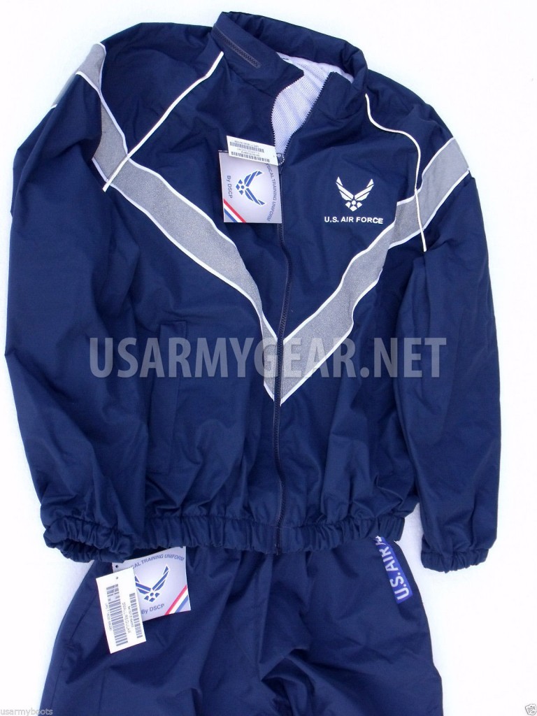 USAF Air Force PT Jacket, Workout Jogging Uniform, Windbreaker Rain ...