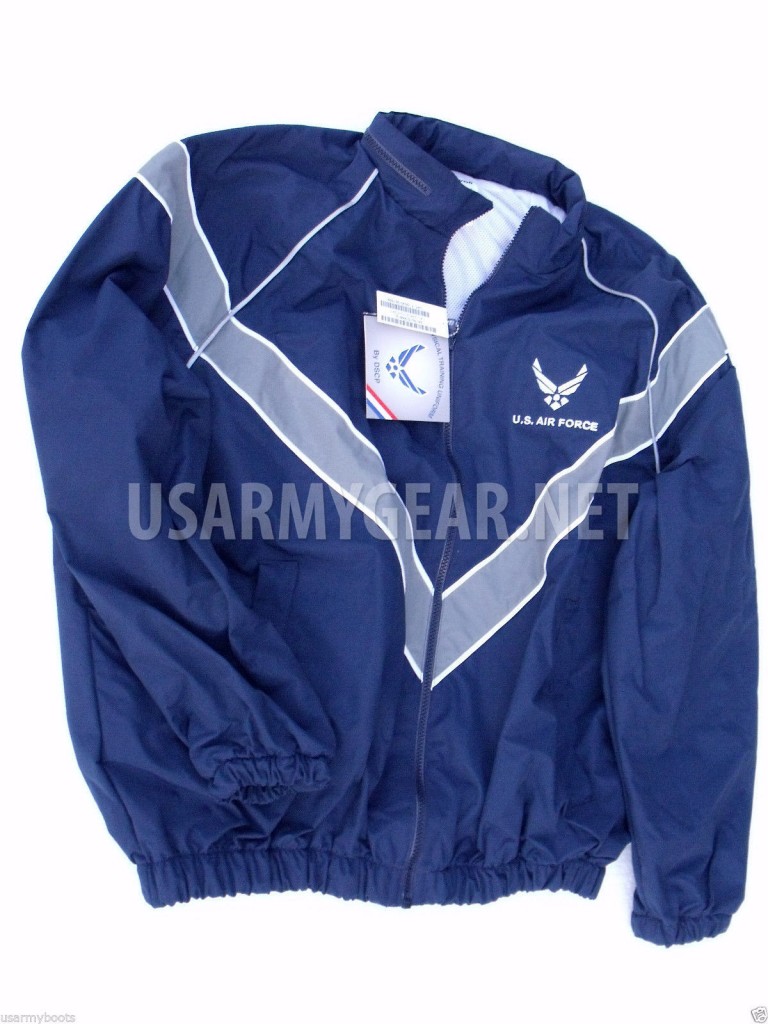 USAF Air Force PT Jacket, Workout Jogging Uniform, Windbreaker Rain ...