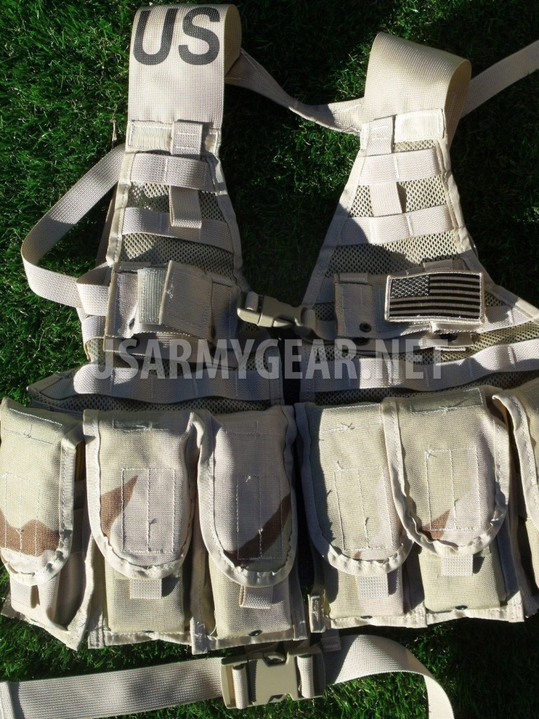 Desert MOLLE 27 pcs. Rifleman Set, Rucksack, FLC, Canteen, Assault Pack ...