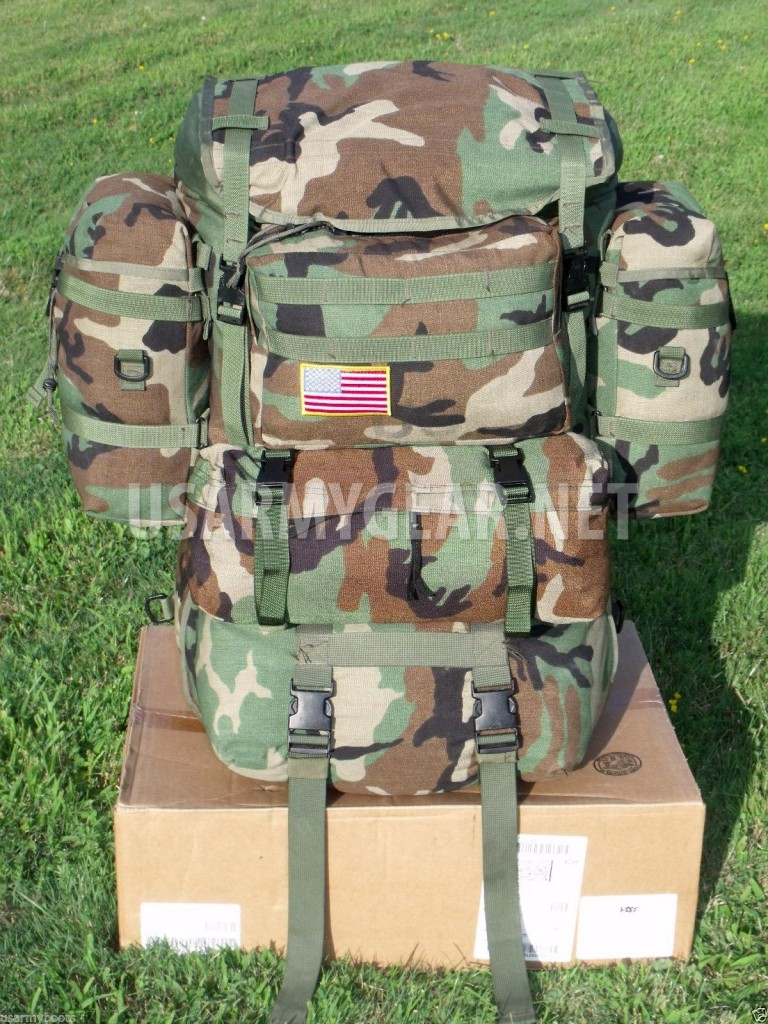 US Army Molle II 27 pcs. Woodland Rifleman Set – Rucksack, Assault Pack ...