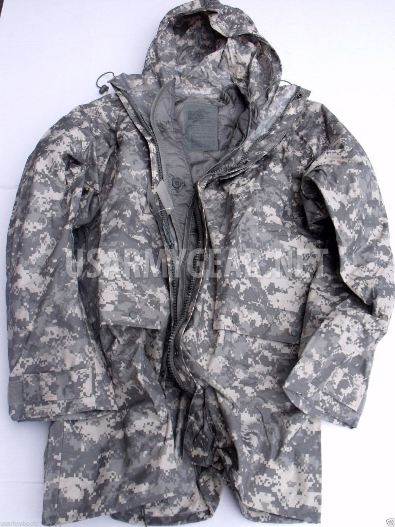 New ORC US Army Improved ACU Rainsuit, Wet Weather Rain Jacket, Parka ...