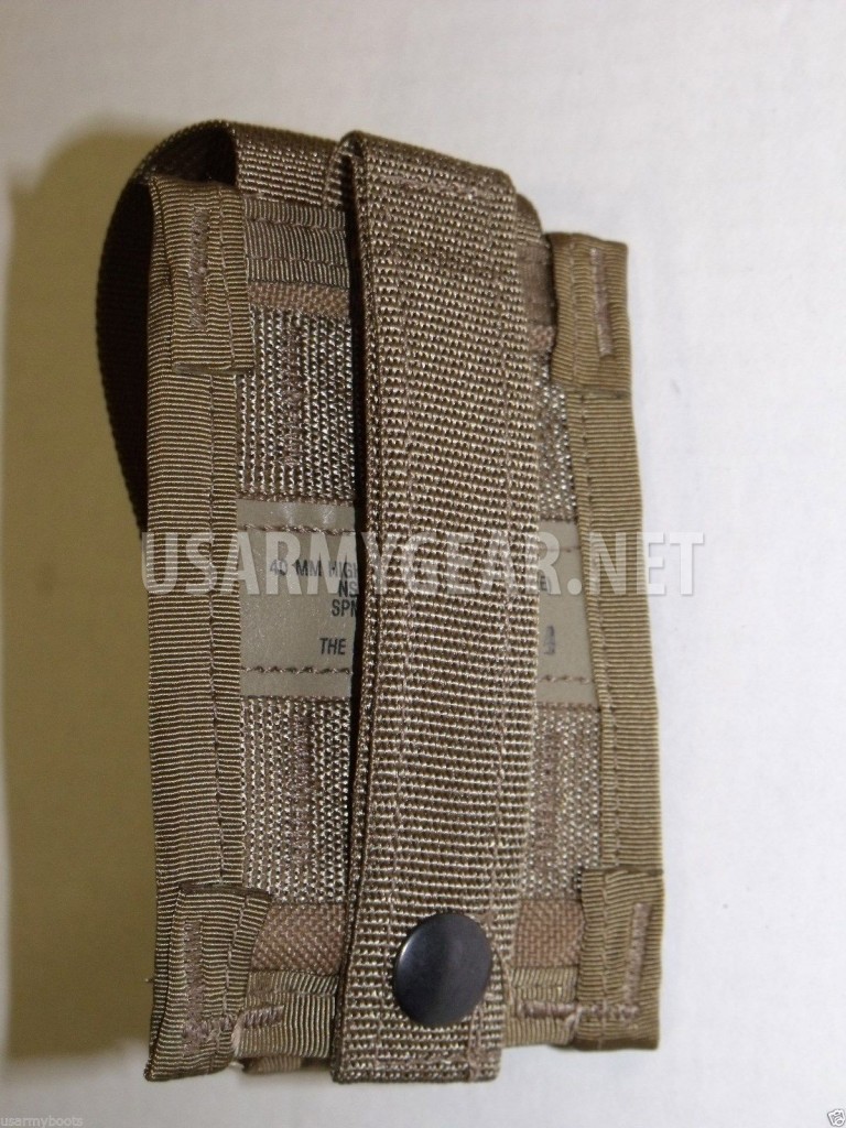 USMC USA Made Molle II 40MM High Explosive Pocket Coyote Single Pouch ...