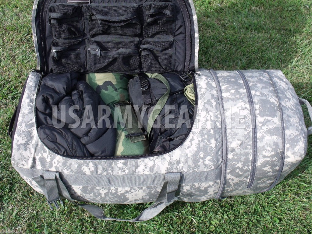 Made in USA Military Army Huge Acu Rolling Wheels Deployment Bag ...