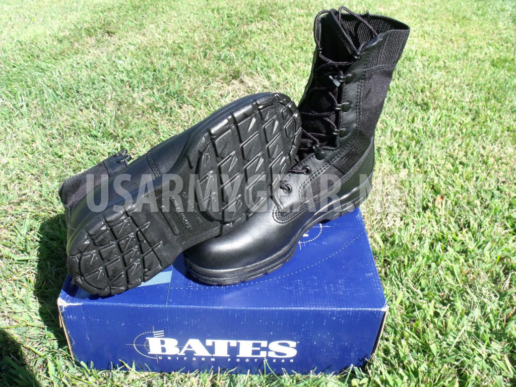 US Army Bates Military Steel Toe Oil Resistant 8″ Black Leather Combat ...