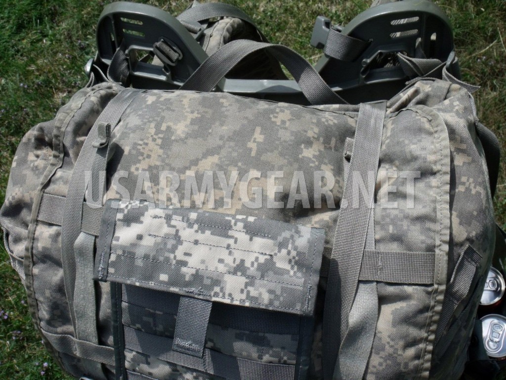 Loaded US ARMY ACU Rucksack, Backpack w. Frame Belt Straps + 6 Utility ...