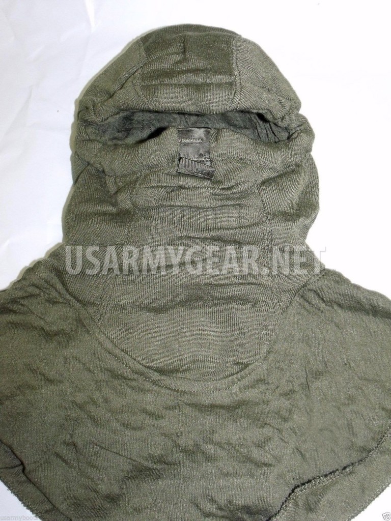 Made in USA Army OD green Anti Flash Balaclava, Vehicle Aircrewmen Hood ...