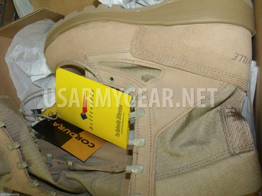 Made in USA Belleville 390 Desert Military Army Hot Weather Tan GI ...