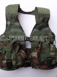 US Army MOLLE II Woodland Fighting Load Carrier Vest FLC LBV + 2 ...