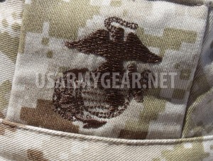 Marine Corps Fatigue Cap USMC 8 Point Cover MARPAT Desert Camo EGA New ...