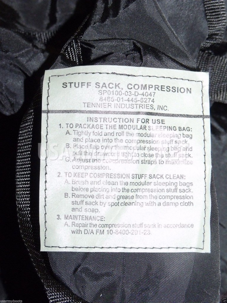 New Made in USA Military Sleeping Bag Compression Sack – US Army Gear