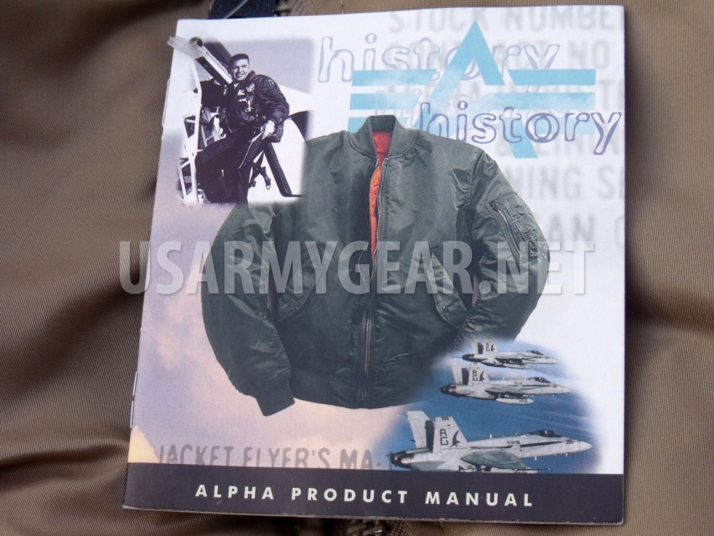 Made in USA MA-1 Alpha Industries Pilot, Flight, Military, Bomber Air ...