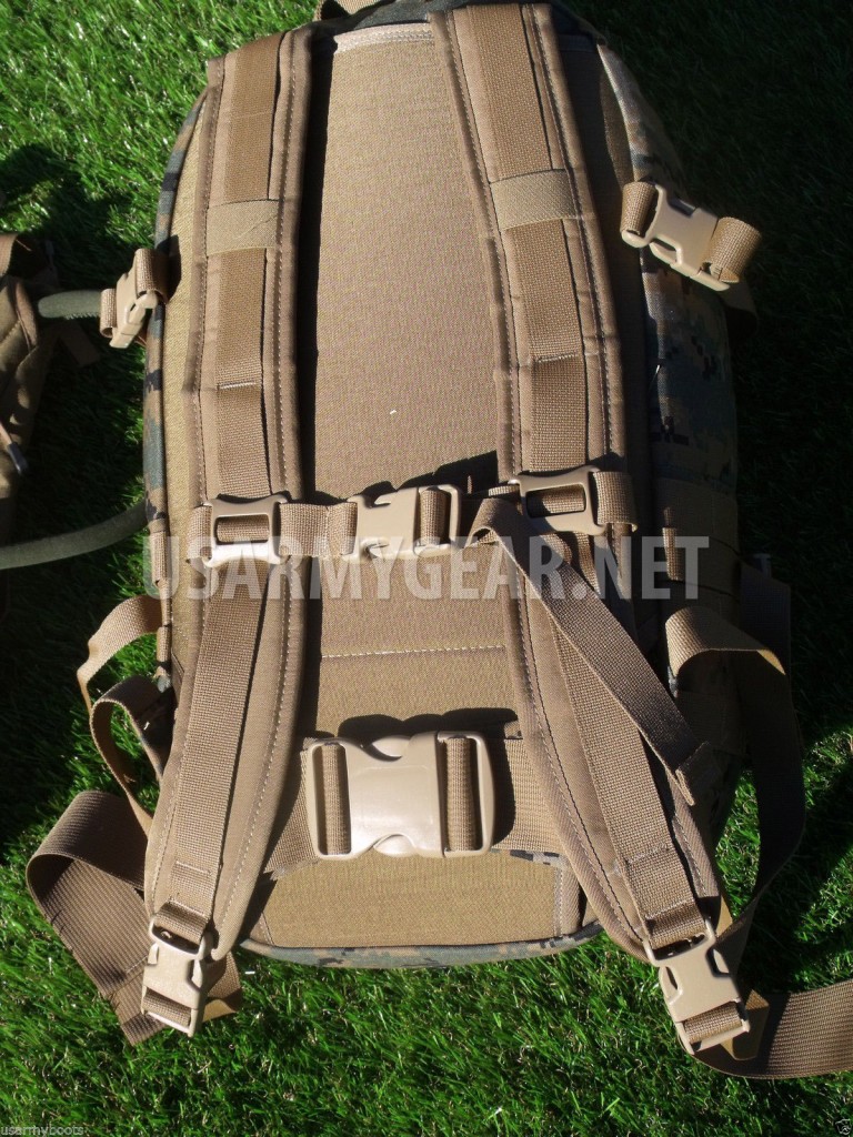 New USMC ILBE Marpat Marine Assault 3 Days Back Pack + Coyote Hydration ...
