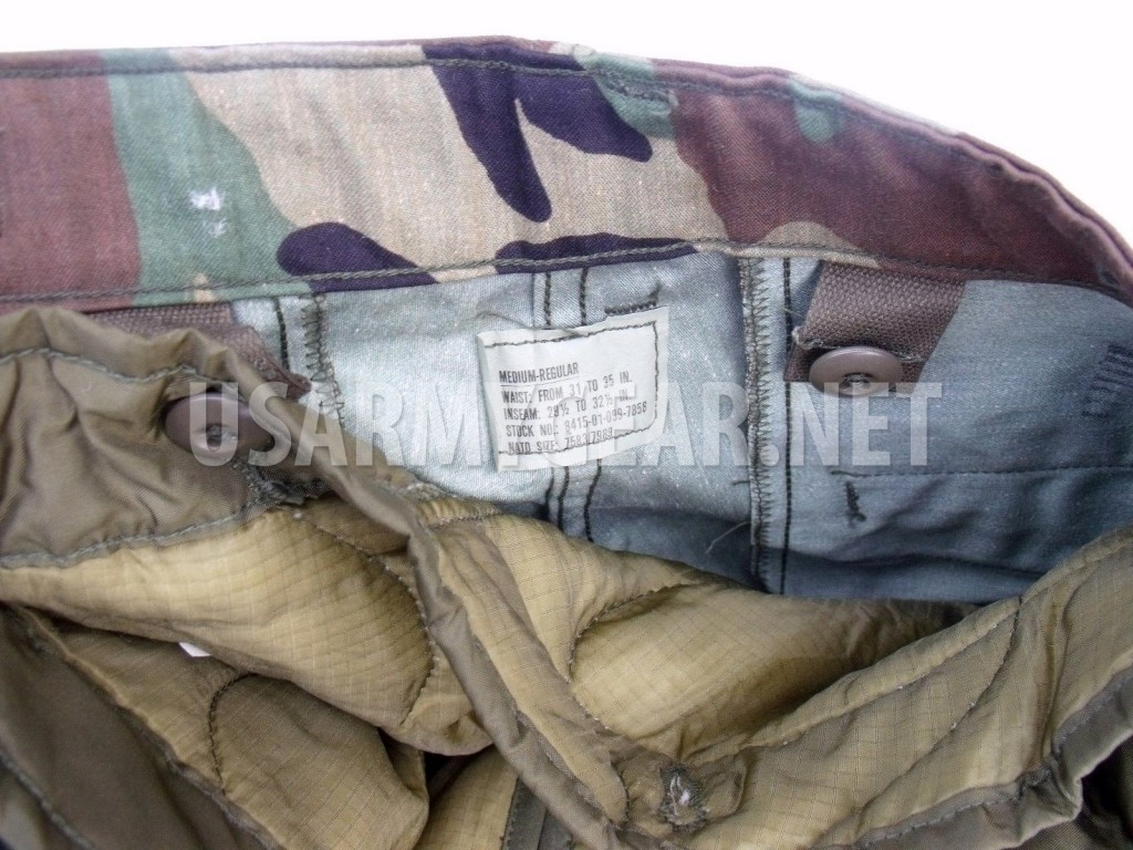 US Army Military Woodland Camouflage M65 BDU Cargo Field Pants Trousers ...