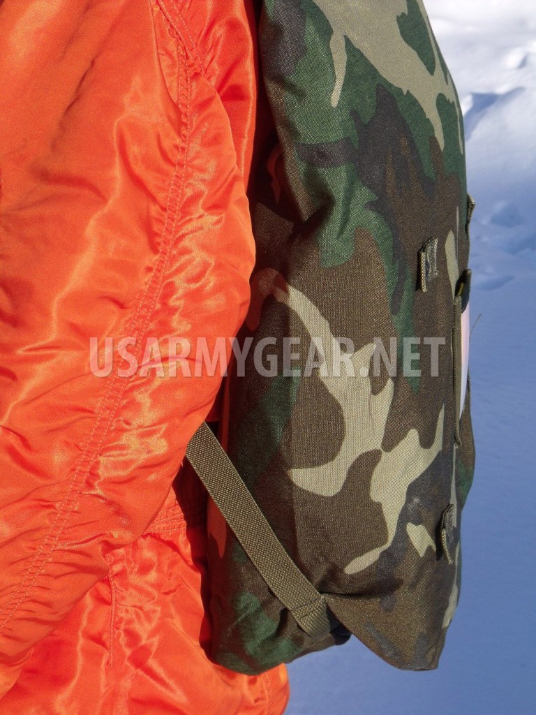 US Army Woodland Camo Chem Suit Bag, Small Backpack – US Army Gear
