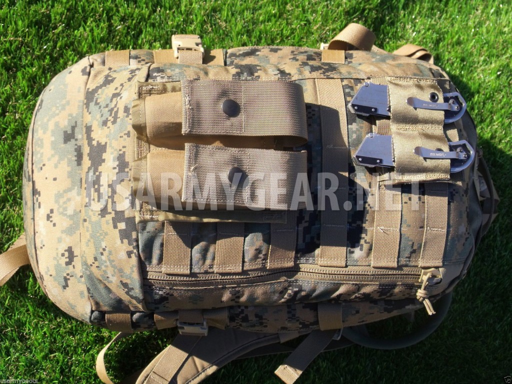 New USMC ILBE Marpat Marine Assault 3 Days Back Pack + Coyote Hydration ...