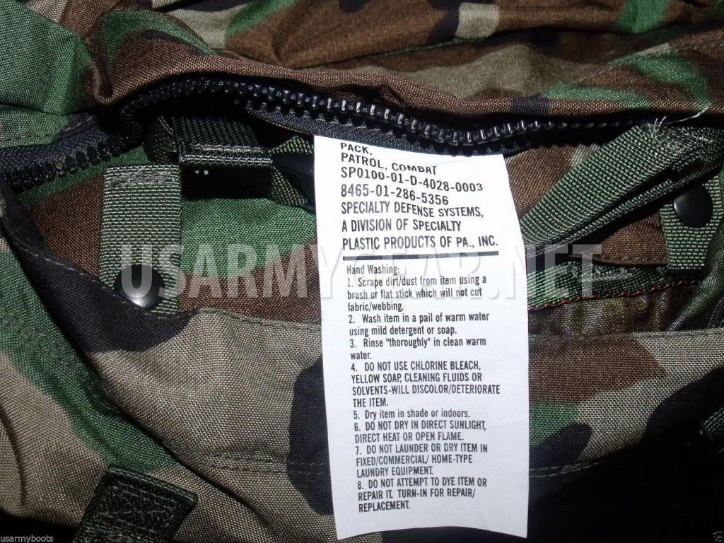 Woodland Large Field Pack Internal Frame + Patrol Pack SDS Back Pack ...