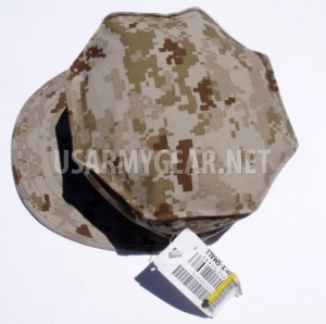 Marine Corps Fatigue Cap USMC 8 Point Cover MARPAT Desert Camo EGA New ...