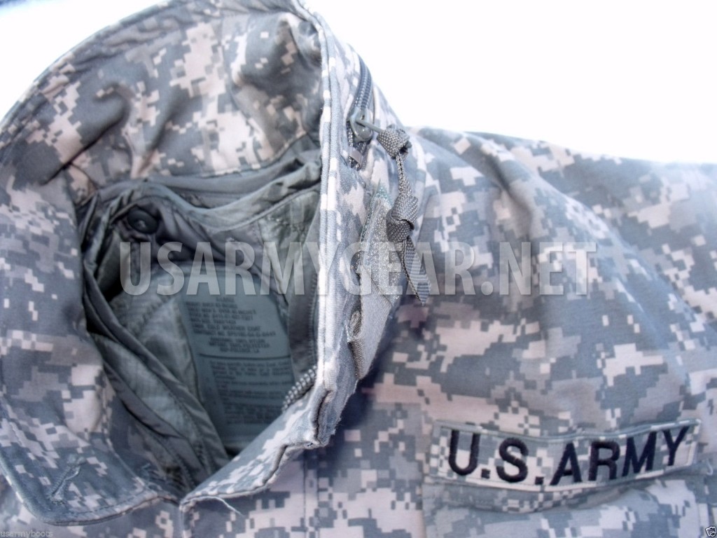 New Made in USA M-65 Foliage Green Quilted Cold Weather Field Coat ...