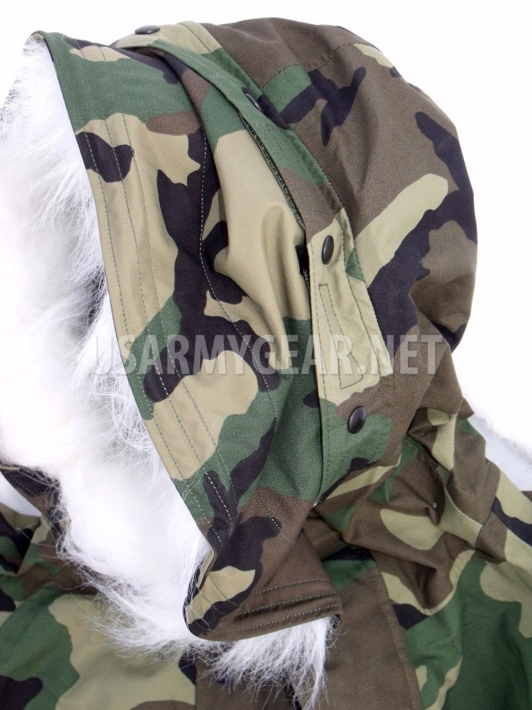 New US Army Cold Wet Weather Gen 1 Woodland Goretex Parka Jacket + Fur ...