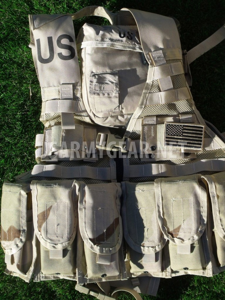 New Desert MOLLE II Rifleman Set, Rucksack, FLC, Canteen, Ammo Pouches ...