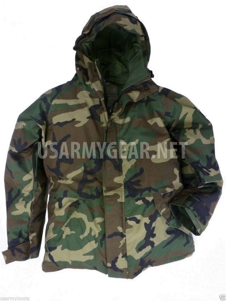 New US Army Cold Wet Weather Gen 1 Woodland Goretex Parka Jacket + Fur ...