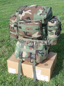 Made in USA Army Molle II Woodland Rucksack, Backpack System Set – US ...