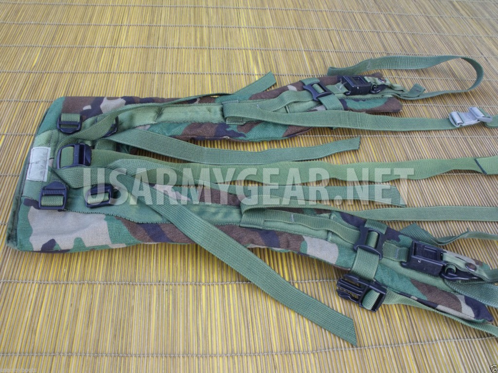 MOLLE II US Army SDS Woodland Backpack Shoulder Straps w Quick Release ...