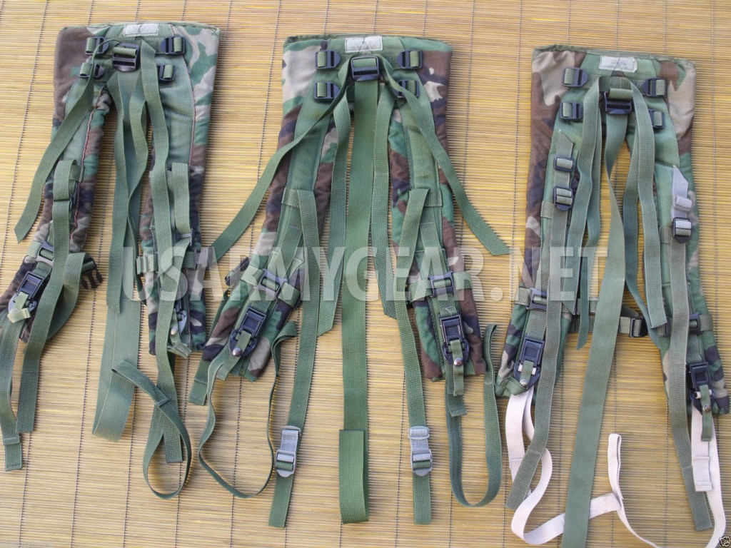 MOLLE II US Army SDS Woodland Backpack Shoulder Straps w Quick Release ...