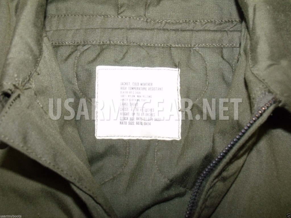 New Military Cold Weather High Temperature Resistant Coat, Aramid Flyer ...