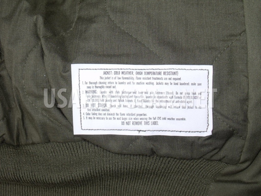New Military Cold Weather High Temperature Resistant Coat, Aramid Flyer ...