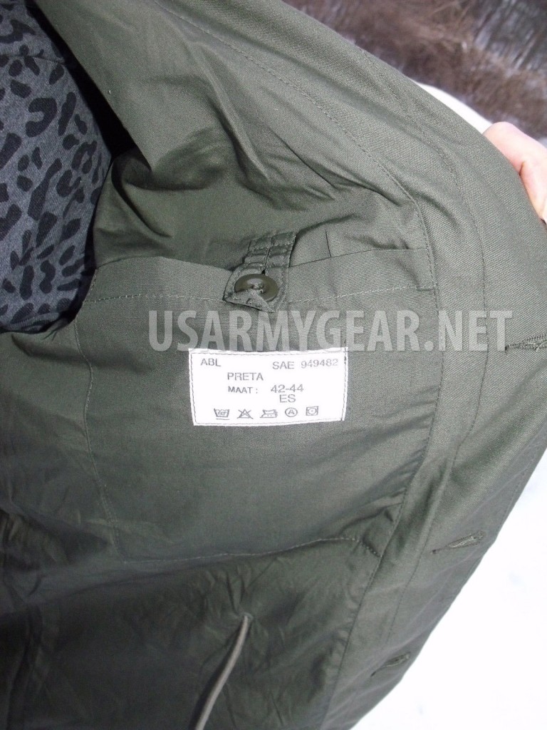 New Belgian Military OD Green Field Combat Coat, Jacket & Badge – US ...