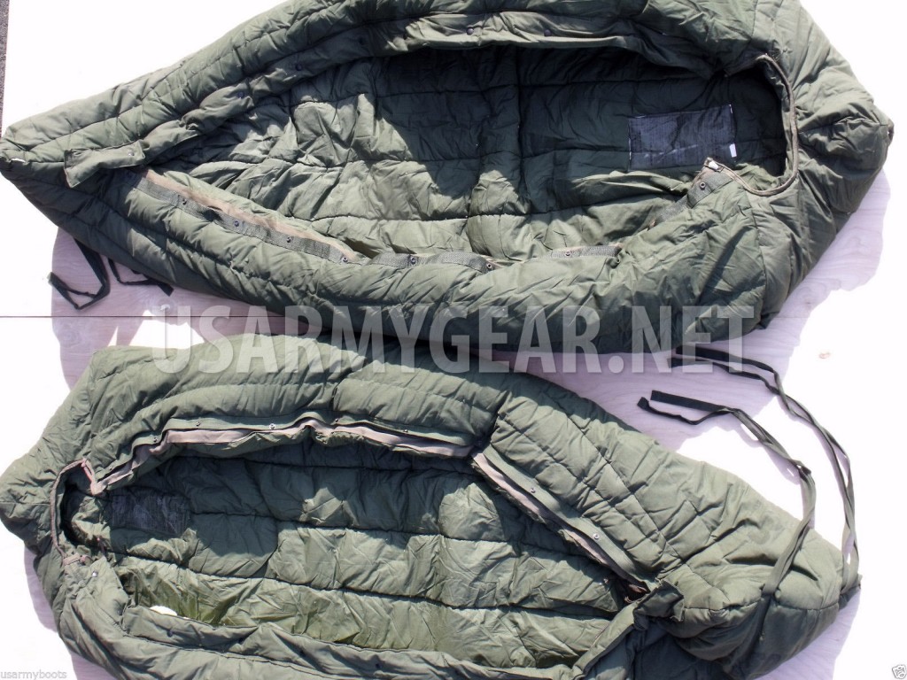 Made in USA USMC Army Intermediate Cold Weather ECW GI Sleeping Bag ...