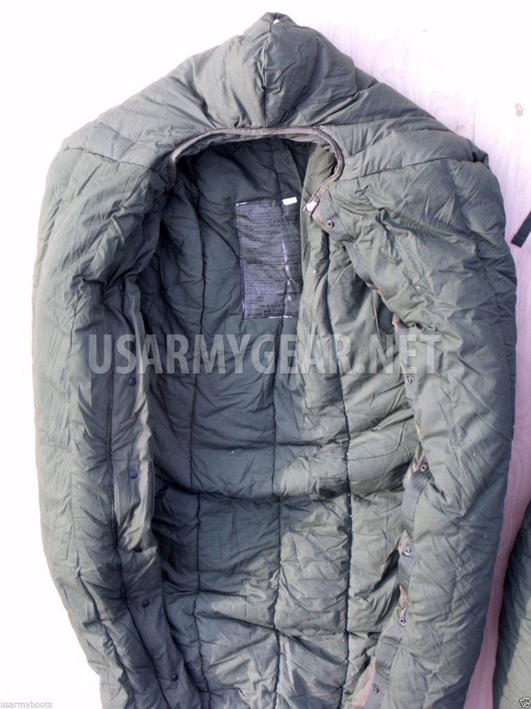 Made in USA USMC Army Intermediate Cold Weather ECW GI Sleeping Bag ...