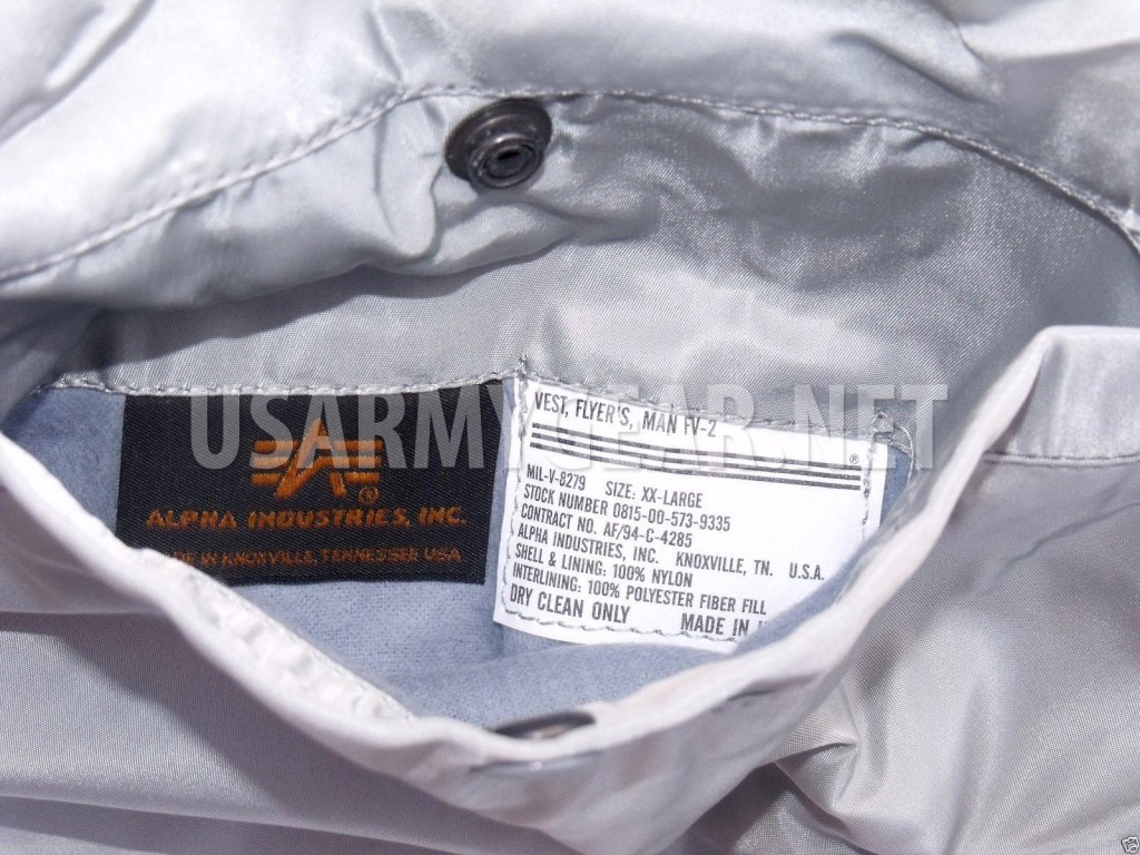 Made in USA ALPHA Industries Air Force Army Pilot Flight Reversible ...