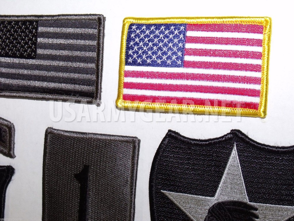 4 New US Army American Flag Military Uniform Velcro Patch Standard ...