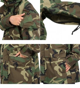 US Army Cold Wet Weather Gen 2 ECWCS Woodland Goretex Parka Jacket L/R ...